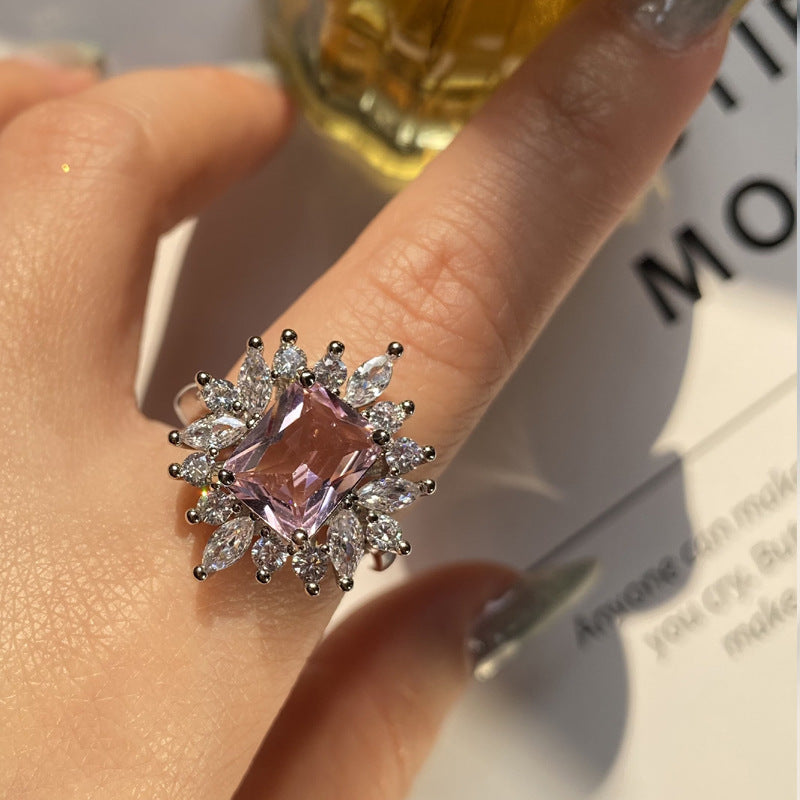 PINK GLASS BRIGHT RING – House Of Luxe