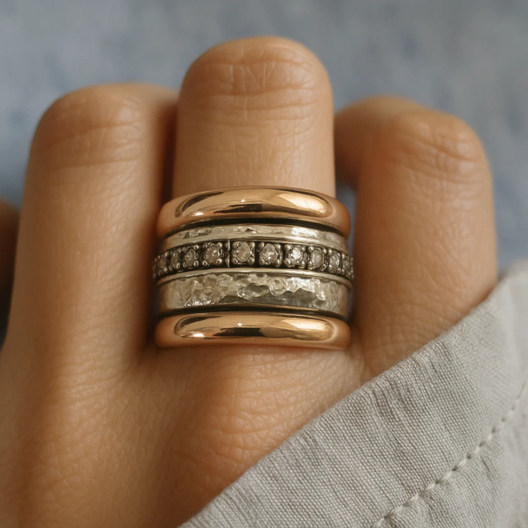 VINTAGE LAYERED GOLD RING – House Of Luxe